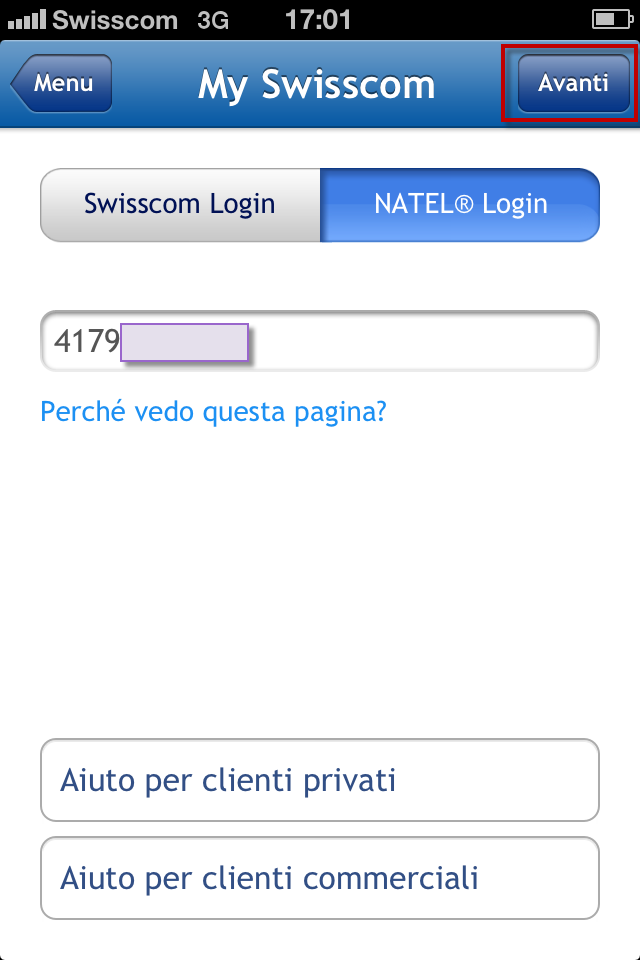 Information: Automatische Anmeldung im Area clienti oder in der My Swisscom App - Swisscom Community