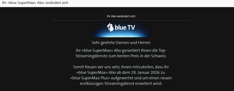 HBO Max wird neu Teil von blue SuperMax